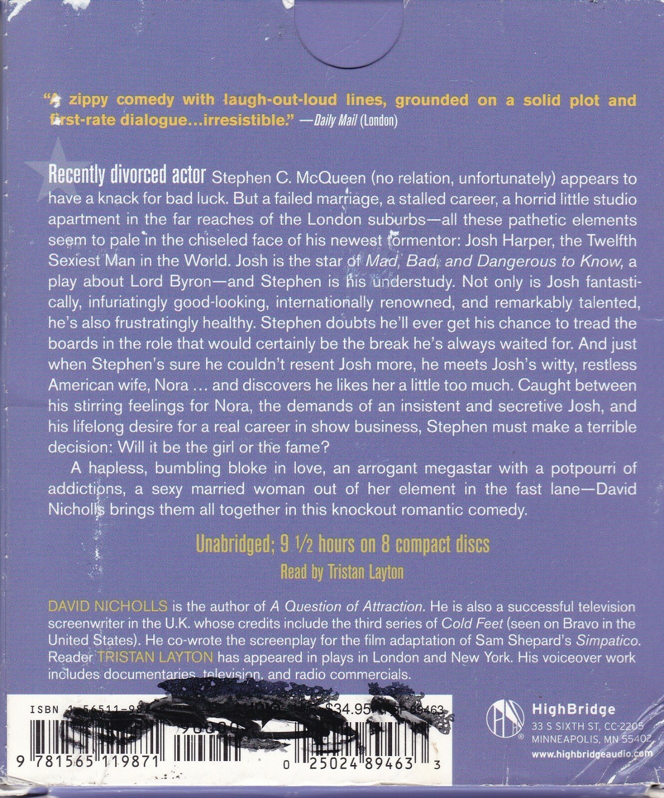 The Understudy by David Nicholls (2005, Compact Disc, Unabridged ...