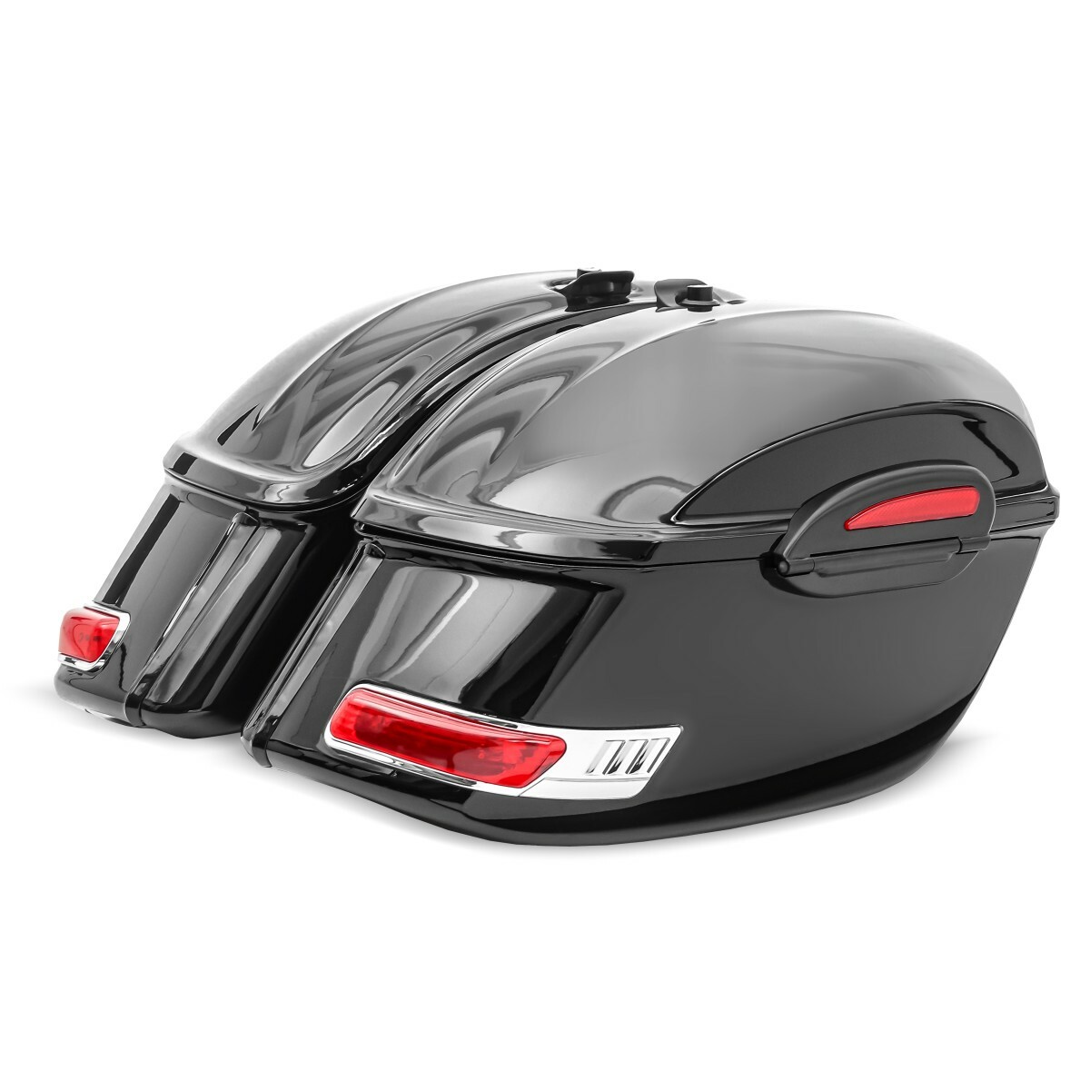 Hard Saddlebags Delaware (pair) 33 liters Side Cases Chopper Panniers ...