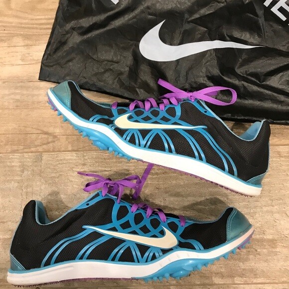 Nike Zoom Track Cleats aqua blue 10.5 women - Gem