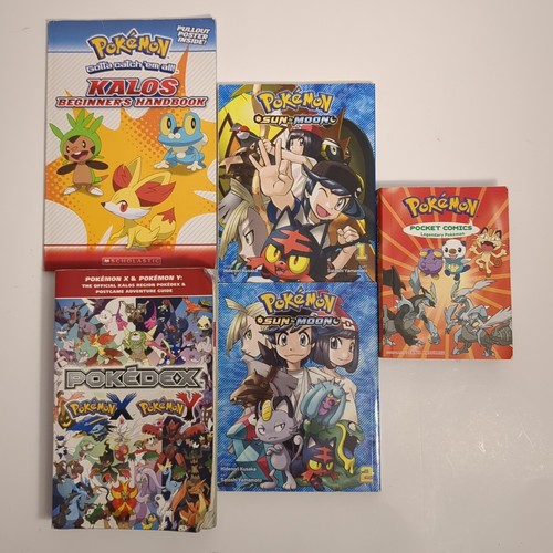 Pokémon Book Lot - Pokemon X & Y Pokedex, kalos, Sun and Moon Adventure ...