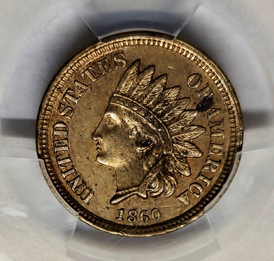 Choice 1860 Indian Head Penny Cent Penny 1C PCGS AU55 GS - Beautiful ...
