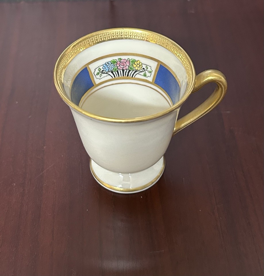 Lenox Marshall Field & Co Demitasse Cup & Saucer - Cobalt Blue Gold ...