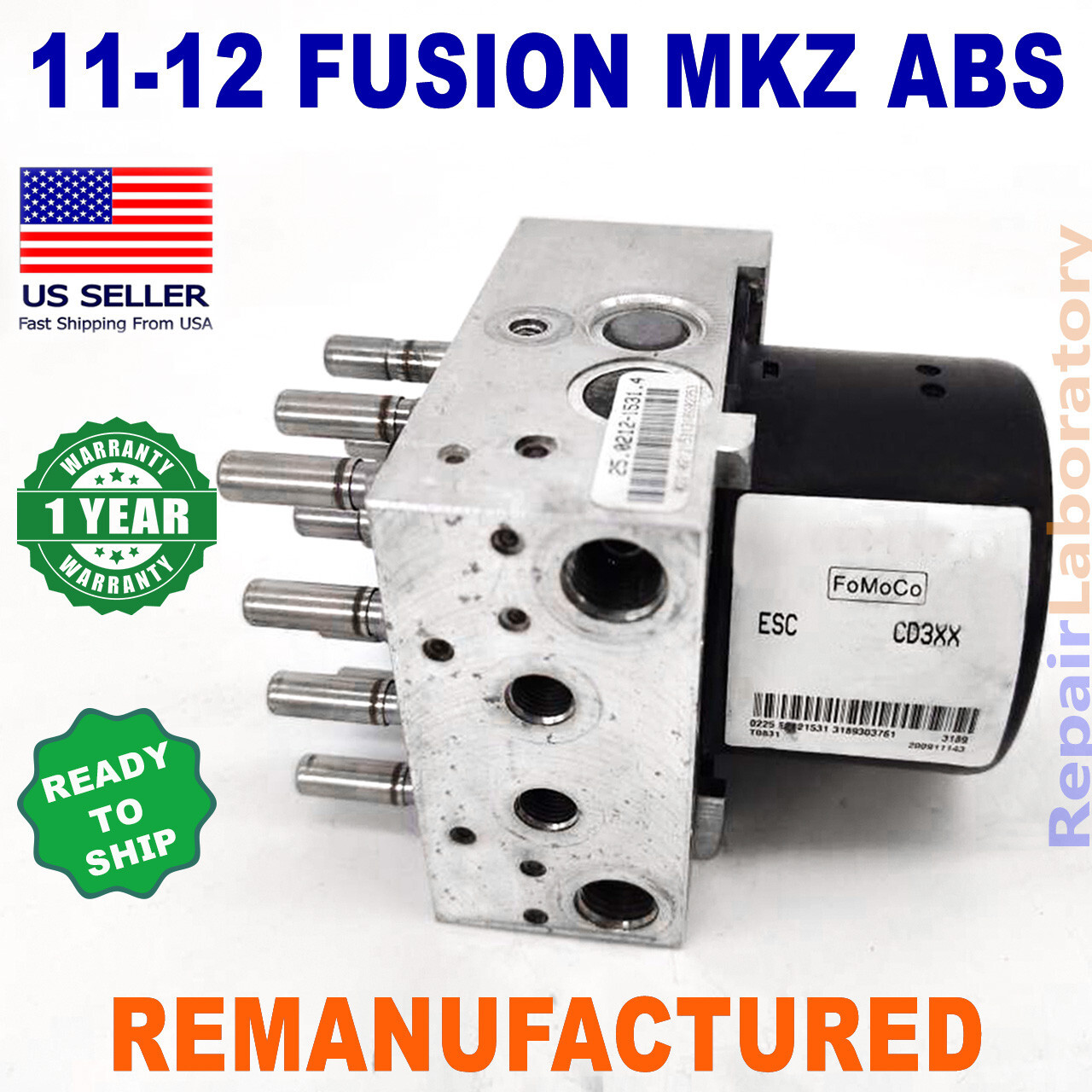 ReBuilt BE5Z-2C215-A 2011-2012 Ford Fusion Lincoln MKZ ABS Hydraulic ...