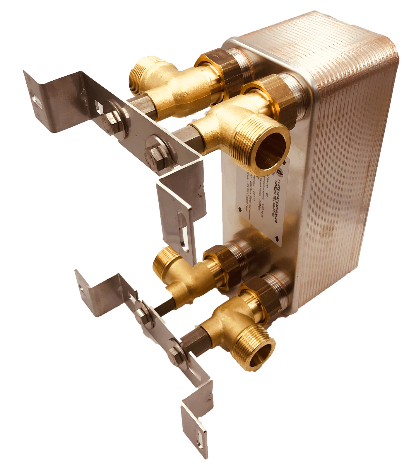 Nordic Tec Brazed Plate Heat Exchanger Optional Insulation Brackets Set ...