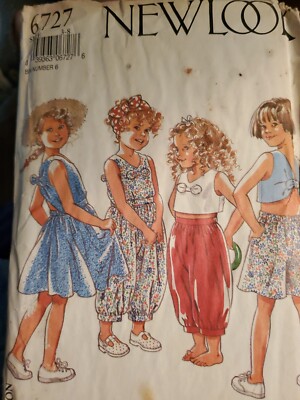 New Look 6727 Pattern Child Playsuit Trousers Top 3-8 CUT | eBay