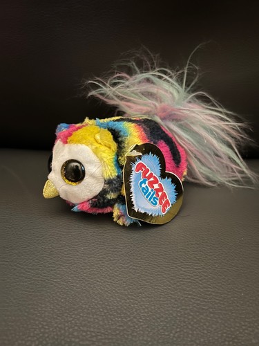 Fuzzee Tails Goldie Owl Multicolor Stripe Mini Plush New with Tags ...