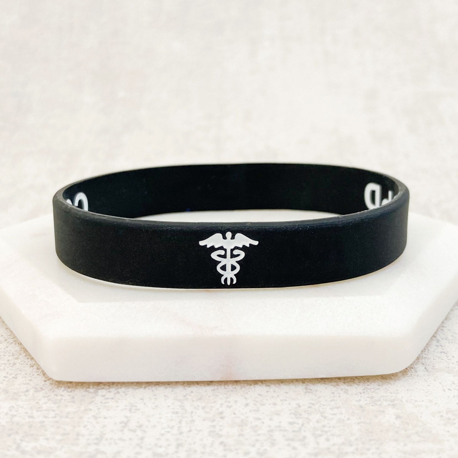 COPD Hidden Message Medical Alert Wristband ID Silicone Band Bracelet ...