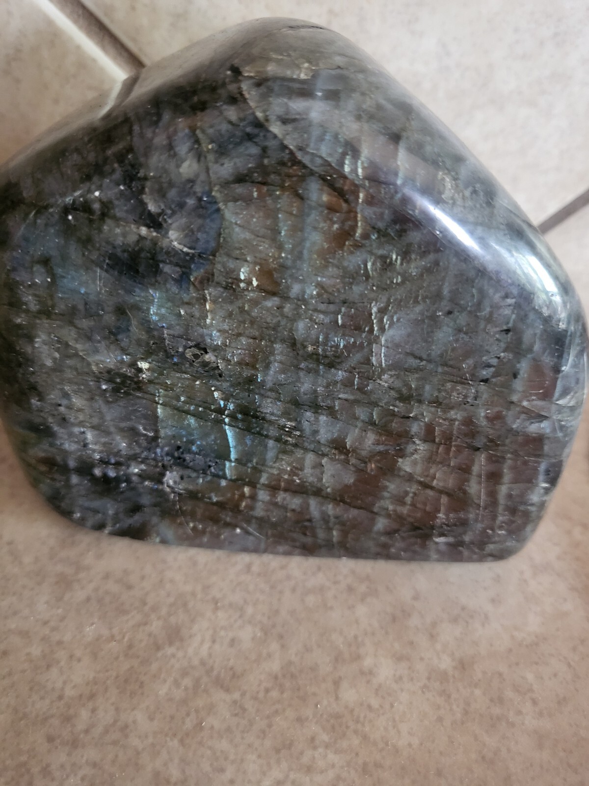 Rare Natural Labradorite Quartz Crystal Freeform Mineral Specimen 1 Lb ...