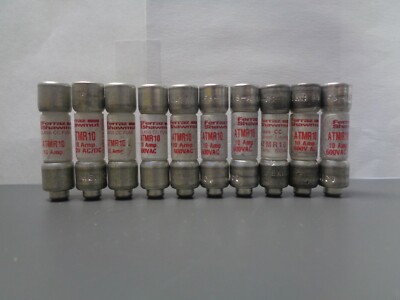 Nice Lot Ferraz Shawmut ATMR10 Amp Fuses KTK-R-10 600 Volt | eBay