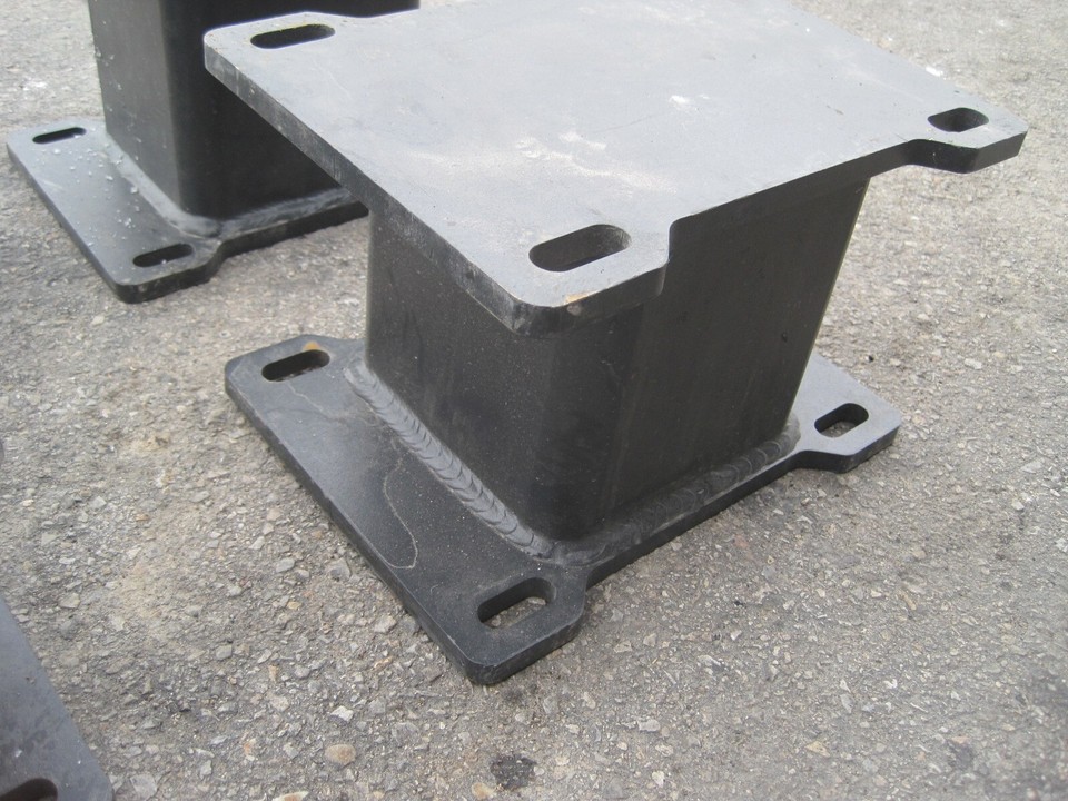 4 Large Vibratory Plate Compactor Rubber Isolator Shock Mount Black 8 ...