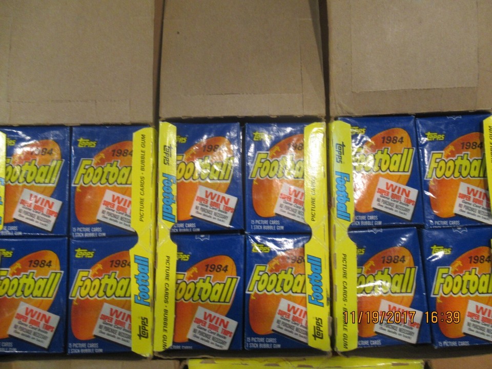 3 1984 topps wax box 1 1985 topps wax box football 36 packs per box | eBay