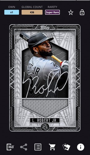 (Digital)Topps Bunt MYSTIC Signature Relic-Luis Robert Jr. | eBay