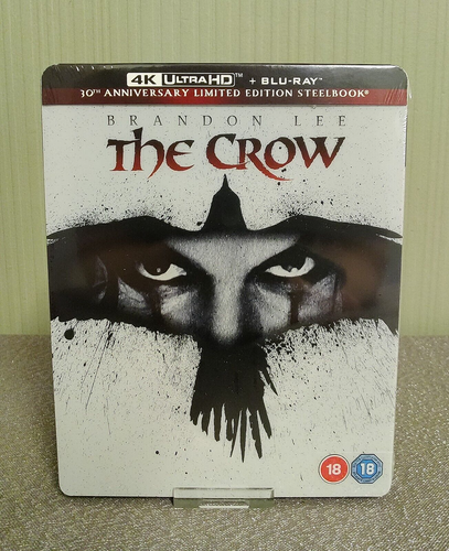 THE CROW STEELBOOK 4K UHD BLURAY 30TH ANNIVERSARY EDITION EXCLUSIVE UK ...