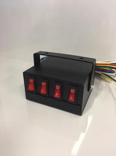 LED Light Switch Box Control Unit Fuse Protection 4 Lighted On Off ...