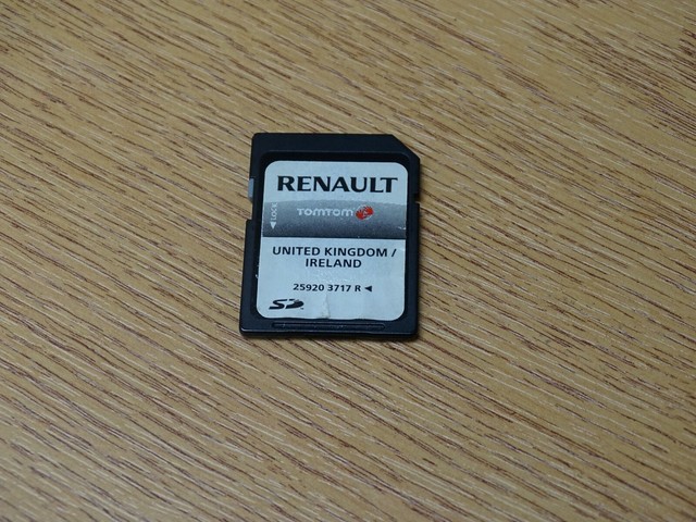 Genuine RENAULT TomTom Navigation SD Card UK and Ireland 25920 3717r ...