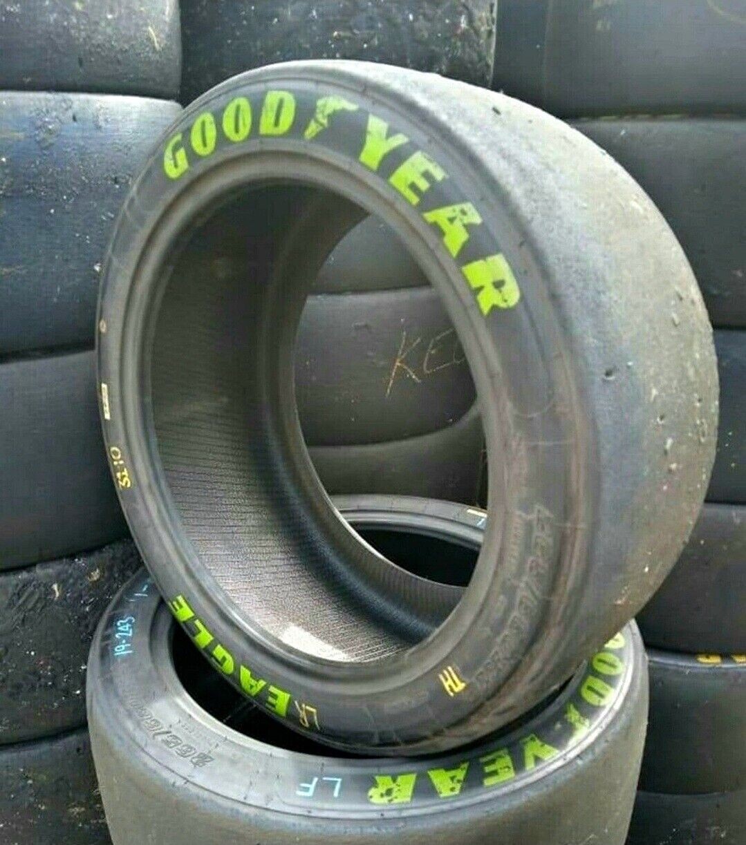 2 x Goodyear 265/66/18 (265/40/18) Hard Compound Full Racing Slicks ...