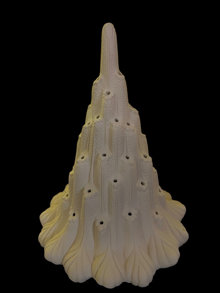 Clay Magic 4341 Ceramic Lava Tree - Bisque Ready to Paint Christmas ...