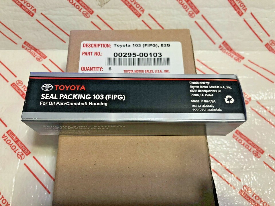 *NEW TOYOTA OIL PAN GASKET MAKER 00295-00103 SEALANT RUBBER RTV ...