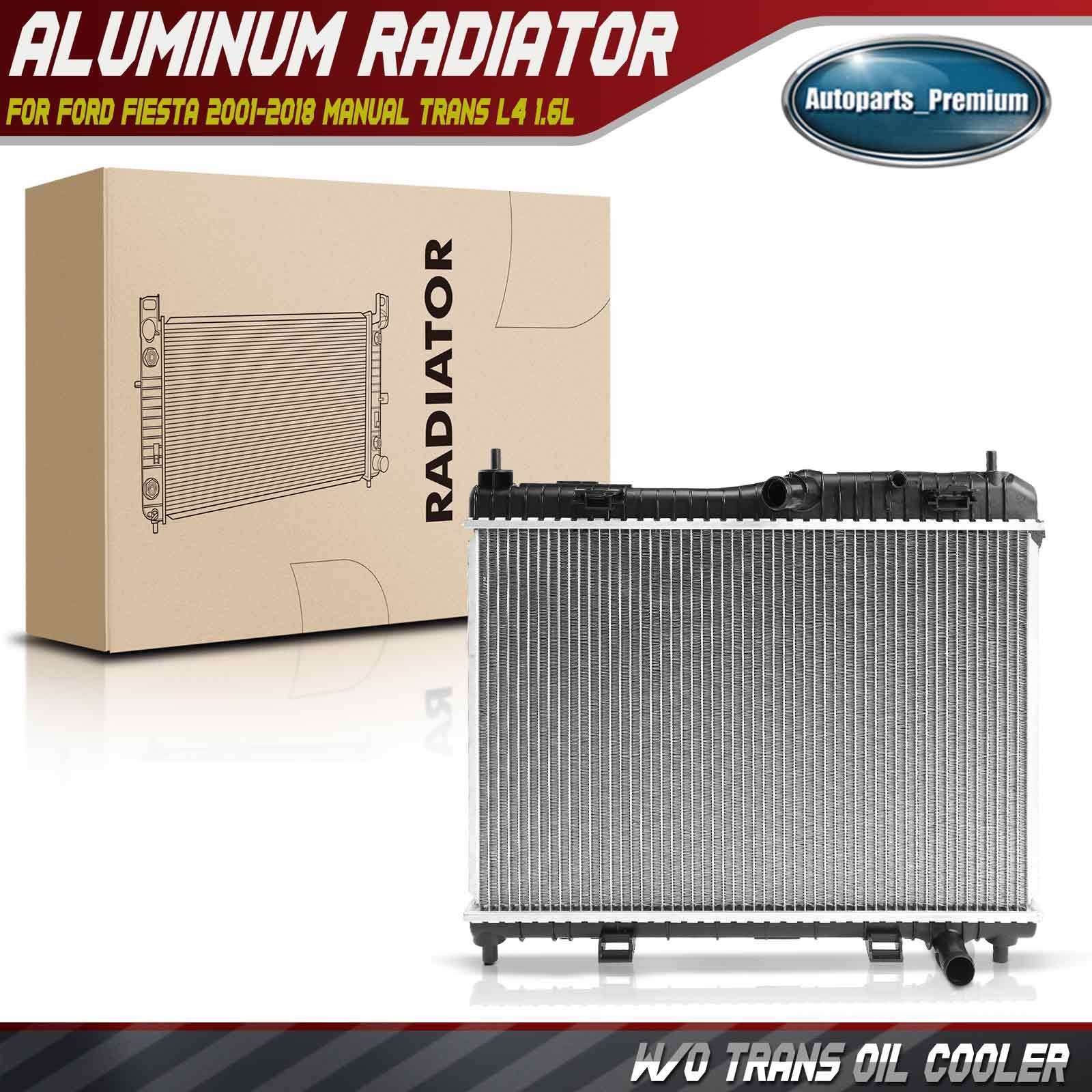 Aluminum Radiator for Ford Fiesta 2001 2003 2004 2005-2018 L4 1.6L ...