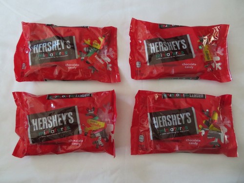 (4) Hershey's Miniatures Milk Krackel & Dark Chocolate Candy Bars 7.8 ...