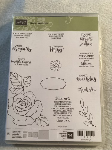 Stampin’ Up! ROSE WONDER 14 Stamps & Framelits 5 Die Set | eBay