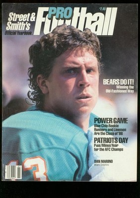 S &S PRO-FOOTBALL YEARBOOK 1986 DAN MARINO DOLPHINS NFL VF | eBay