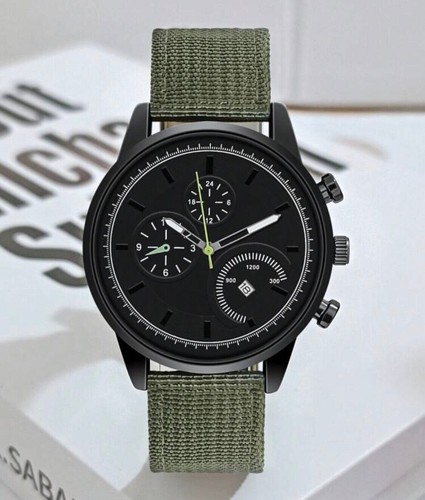 Outdoor Mens Military Sports Quartz Army Green Wrist Watch Watches FREE ...