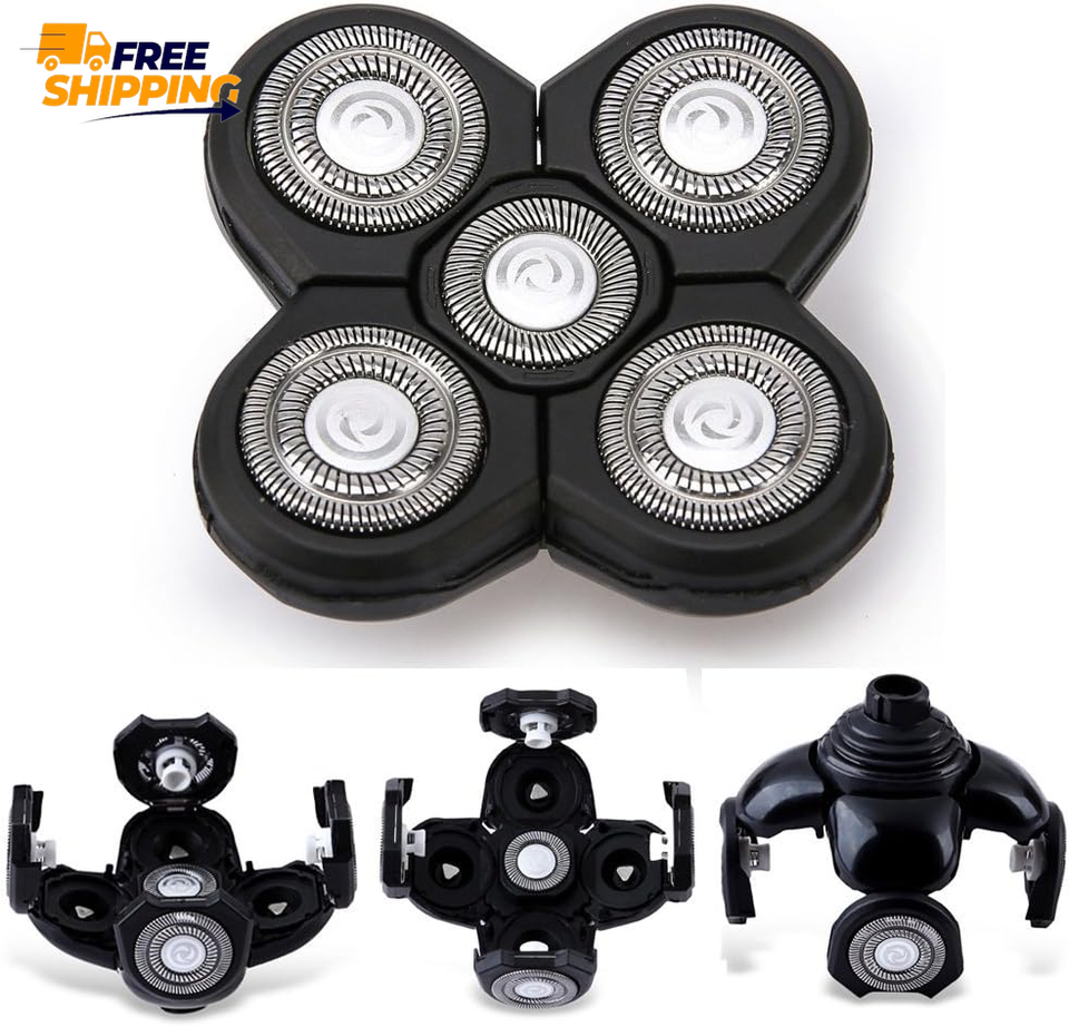 5 Head Shaver Heads, 2PCS Shaver Blade Heads Shaver Replacement for ...