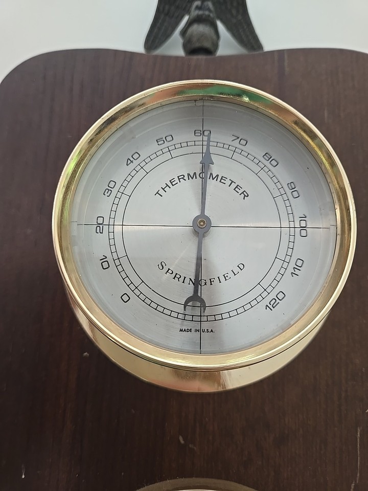 Springfield Instrument Company Barometer Thermometer Hygrometer Vtg ...