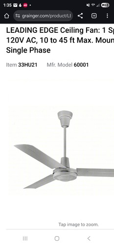 Leading Edge 60" Ceiling Fan Commercial/Industrial | eBay
