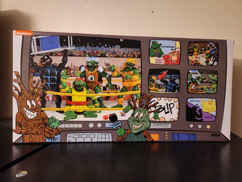 NECA Archie Comics TMNT Adventures Stump Arena Wrestling Turtles 4-Pack ...