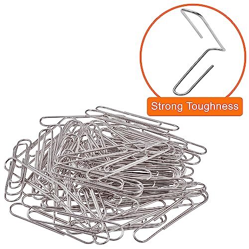 Jumbo Paper Clips 2 Inch Large Paper Clip Pack of 4 Boxes of 100 Clips ...