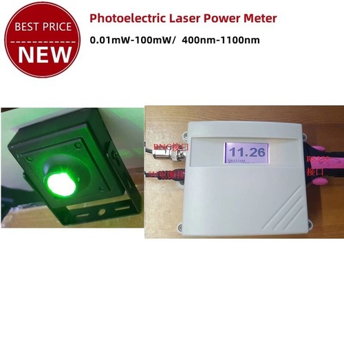 0.01-100mW Photoelectric Laser Power Meter Supports RS232 Control 400nm ...