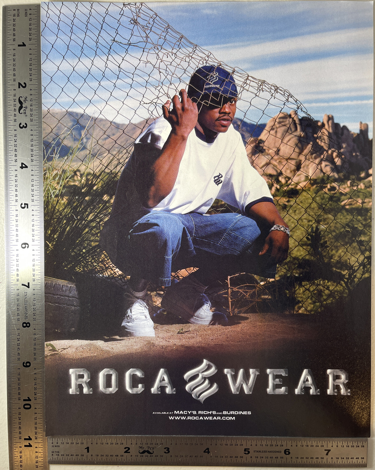 2005 ROCA WEAR Ad Jay Z Fashion Vintage Rocawear Rap Singer Beyoncé ...