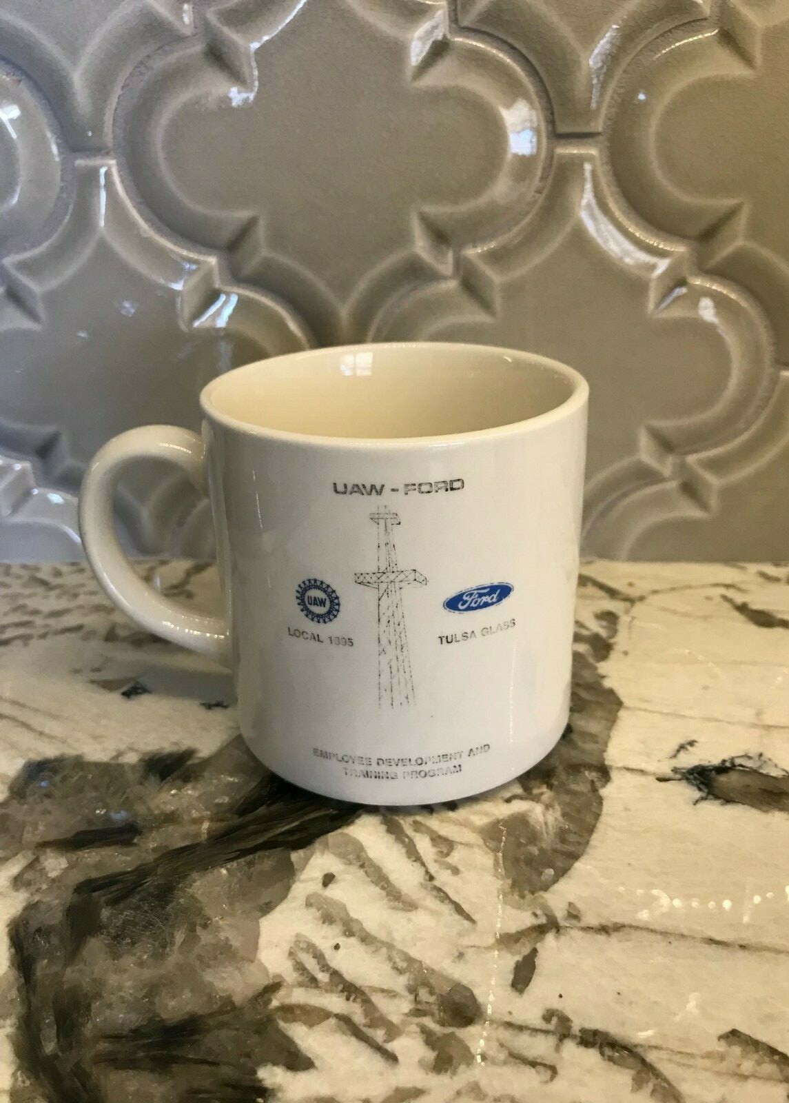 Ford Motor Company Glass Plant UAW Coffee Mug & Thermal Travel Tumbler ...