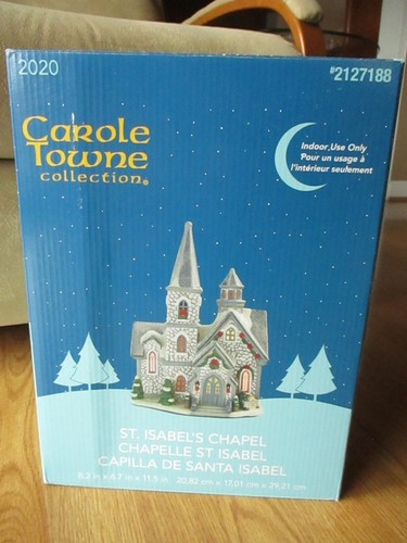 Carole Towne Collection 2020 St. Isabel's Chapel Christmas Lighted ...