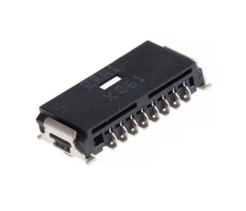 214014 Erni MiniBridge, 1.27mm Pitch, 8 Way, 1 Row, Right Angle PCB ...
