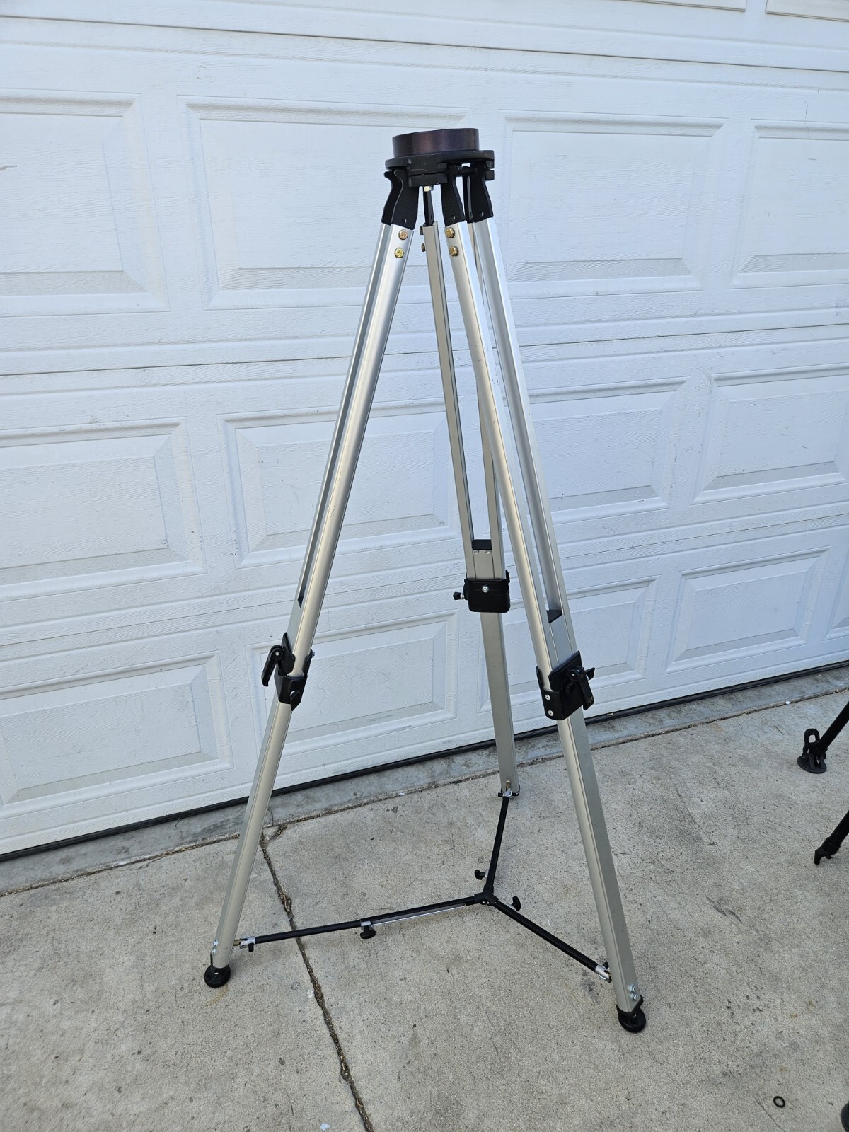 Bogen Manfrotto Tripod Only Silver - No Head For Camera Camcorder Used ...