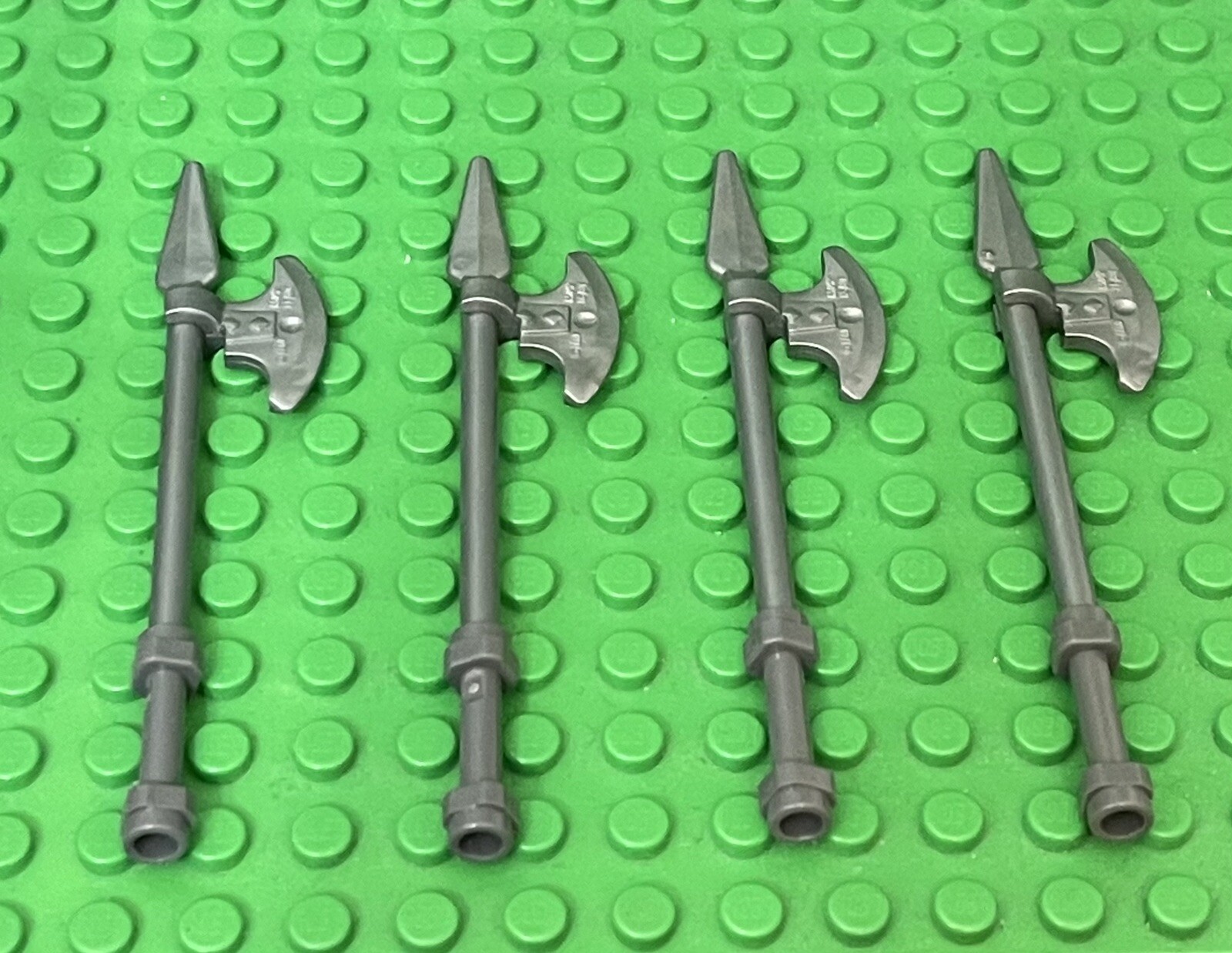 Lego 4 halberd with hilt handle / battle axe / pike / Castle Mini ...