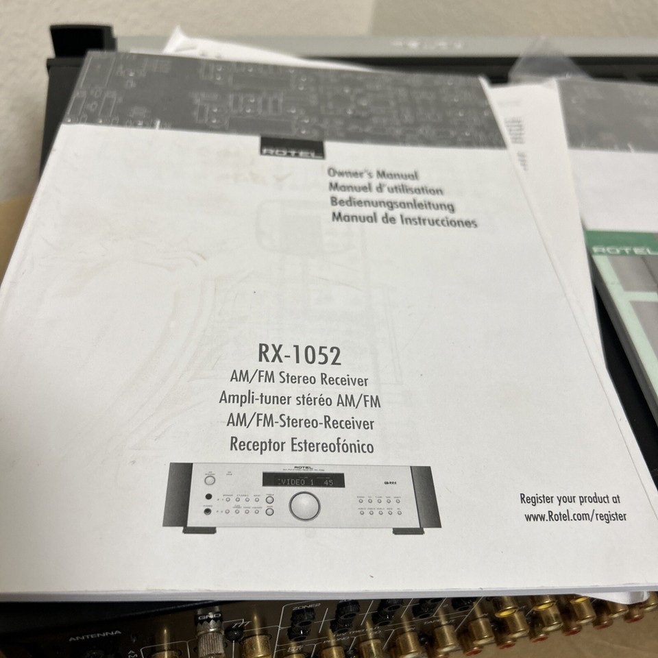 Rotel RX-1052 Stereo Av Receiver 300 Watts Perfect | eBay