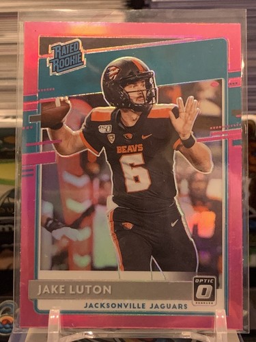 Jake Luton RC 2020 Donruss Optic Rated Rookie Pink PRIZM #194 OREGON ...