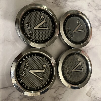 VELOCITY WHEEL CENTER CAPS CCVE70-1P USED SET OF 4 CAPS | eBay