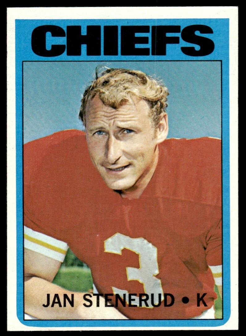 1972 Topps Jan Stenerud Kansas City Chiefs #61 @ | eBay