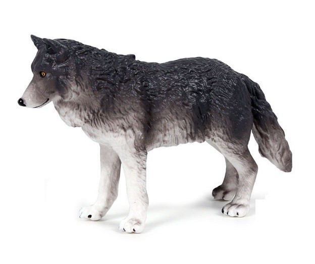 Gray Wolf Wild Animal Toy PVC Action Figure Kids Toys Party Gifts | eBay