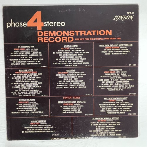 Phase 4 Stereo Demonstration Record - Highlights From Recent Releases ...