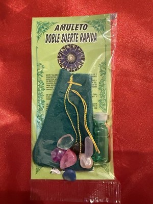 amuleto doble suerte rapida preparado y curado | eBay