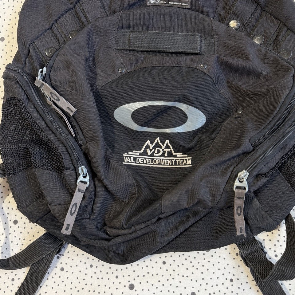 Vintage 2000s Oakley Backpack Black Tactical Field Gear Vail, CO Logo ...
