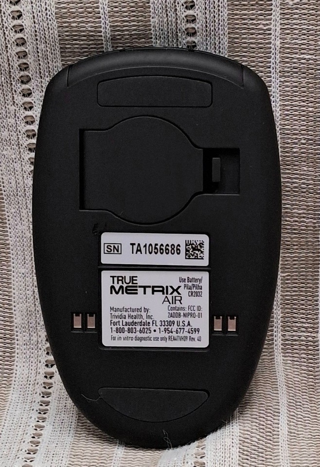 Relion TRUE Metrix AIR Blood Glucose METER & Carrying Case. New Battery ...