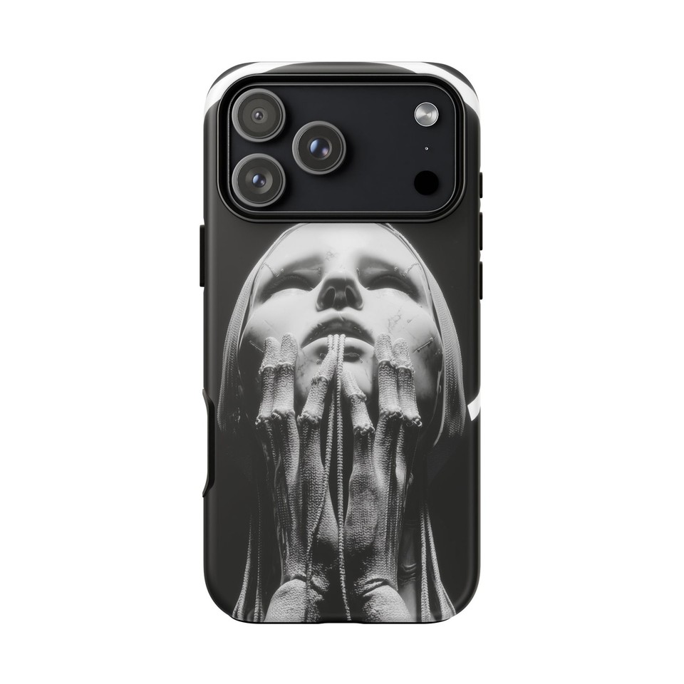 Phone Ink - Case for iPhone / Galaxy / Pixel - Demigods Abstract Gray ...