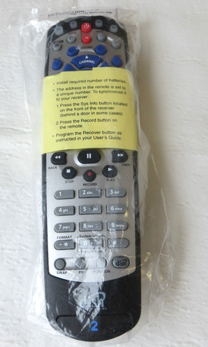 BLACK REMOTE CONTROL DISHNET BELL 6400 6131 6141 9241 9242 21.0 IR/UHF ...